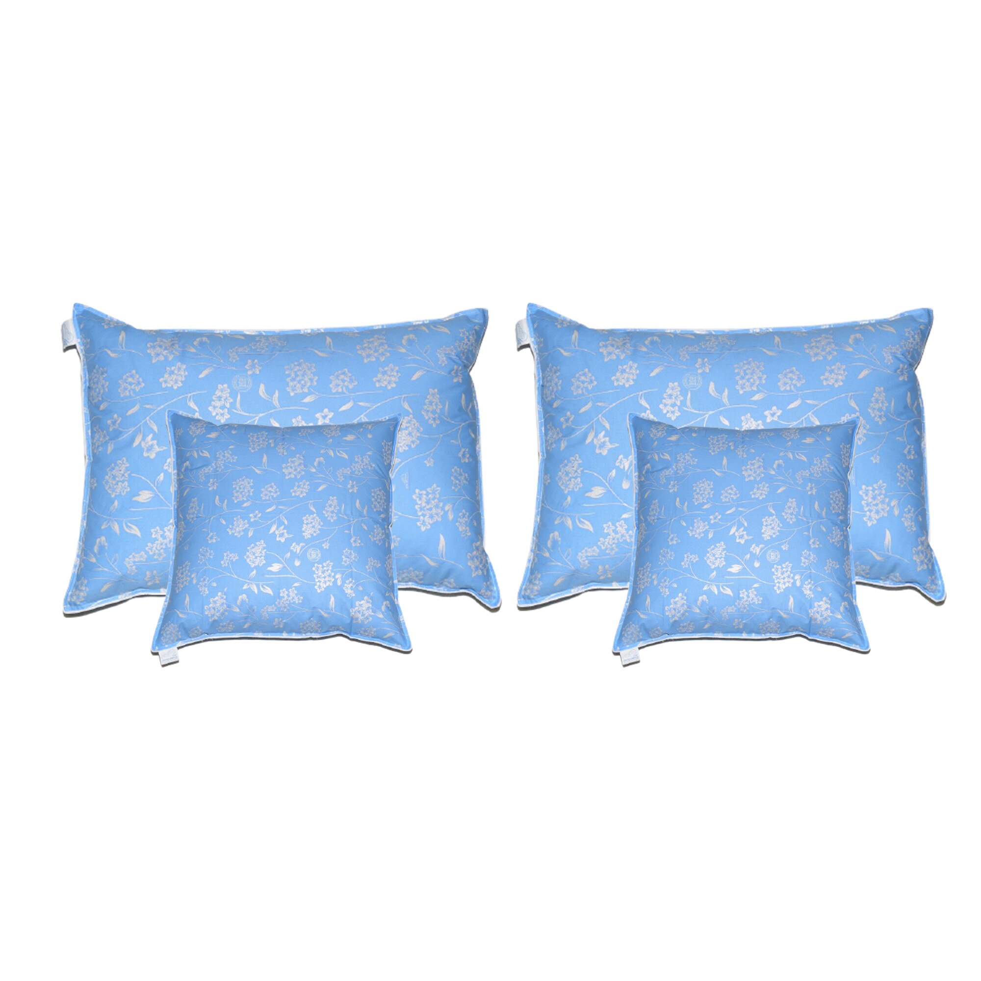 Set 4 perne traditionale puf de gasca, HTT, 40x40x20 cm si 50x70x20 cm ...