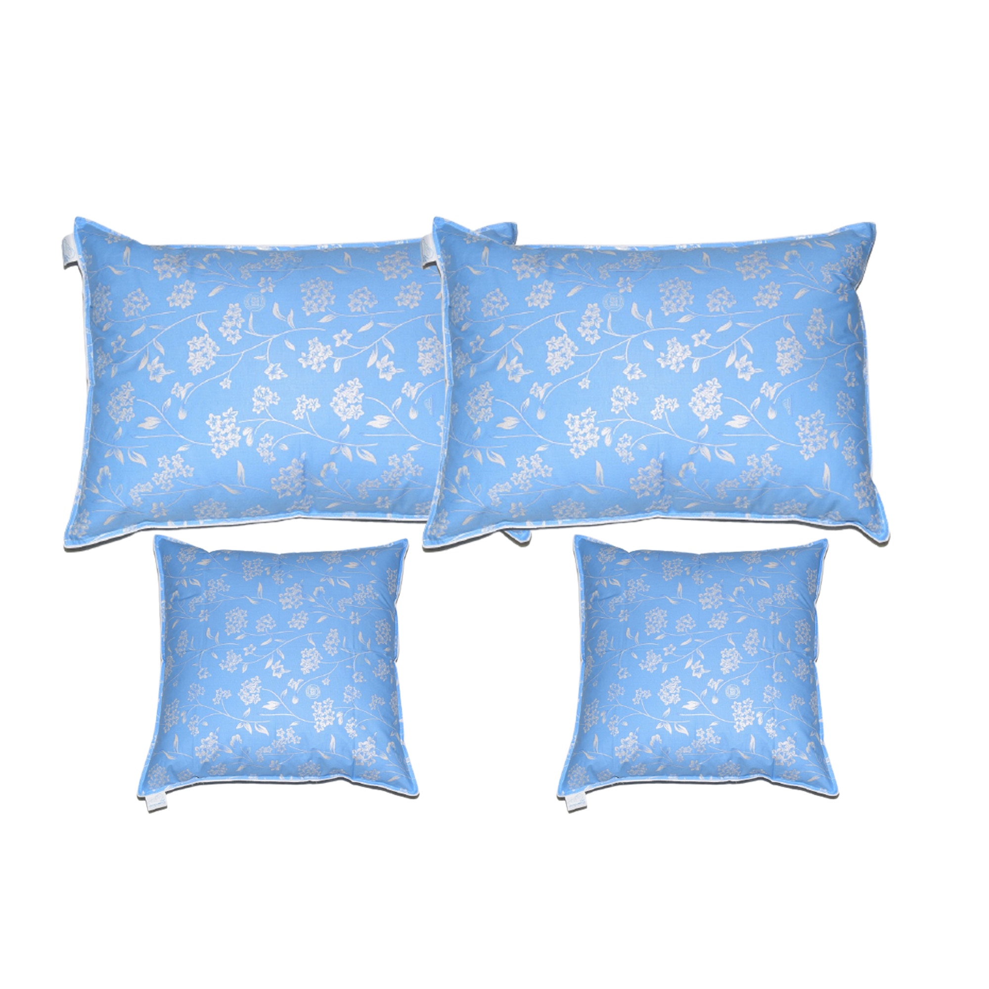 Set 4 perne traditionale puf de gasca, HTT, 40x40x20 cm si 50x70x20 cm ...