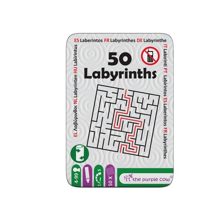 Joc de societate - Joc - Fifty - Labyrinths, Multicolor, 4 ani+ - eMAG.ro