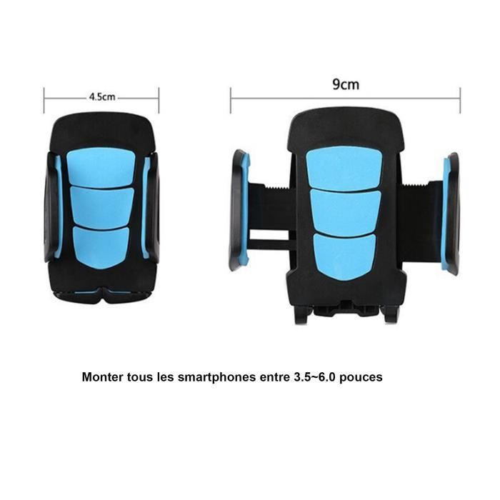 Suport auto universal, Reglabil, Pentru bord/parbriz, Negru/Albastru ...