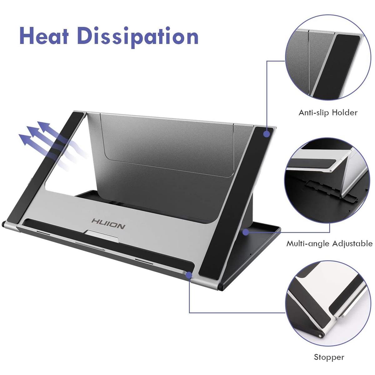 Stand portabil Huion ST300 pentru tablete grafice Huion Kamvas Pro 12 ...