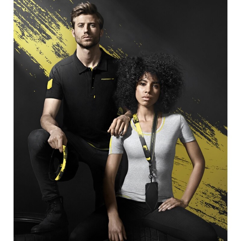 Eredeti Porsche kulcstartó, vezeték, fekete/sárga - eMAG.hu