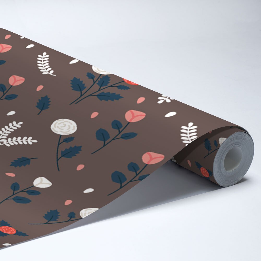 Tapet Premium Heartwork Trandafiri fundal maro, Ecologic, Non-Woven ...