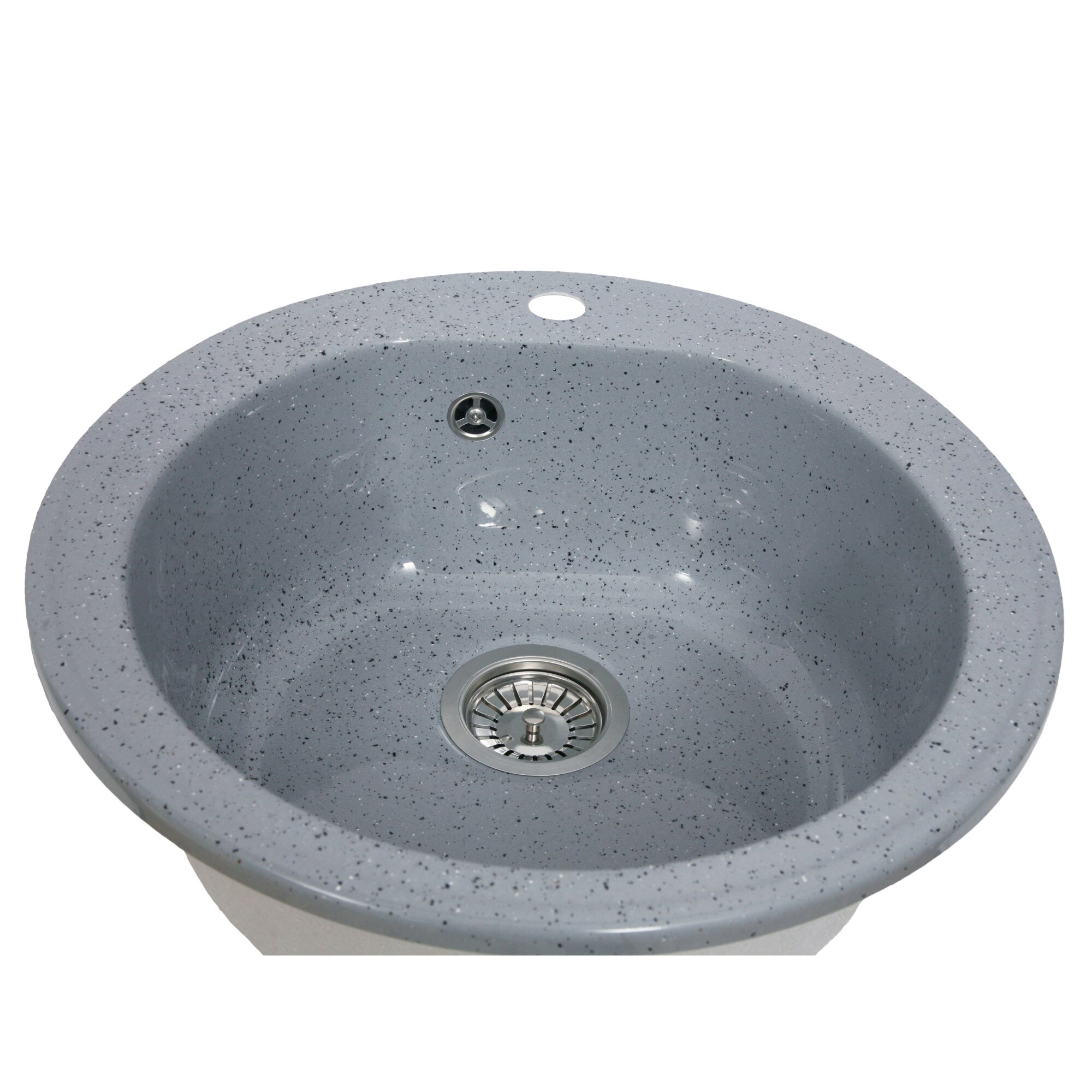 Chiuveta compozit Resing, diametru 50 cm, adancime 20 cm, incastrabila ...