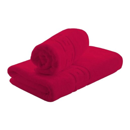 Set 2 prosoape bumbac 100% cu bordura greceasca, Pucioasa, Rosu - eMAG.ro