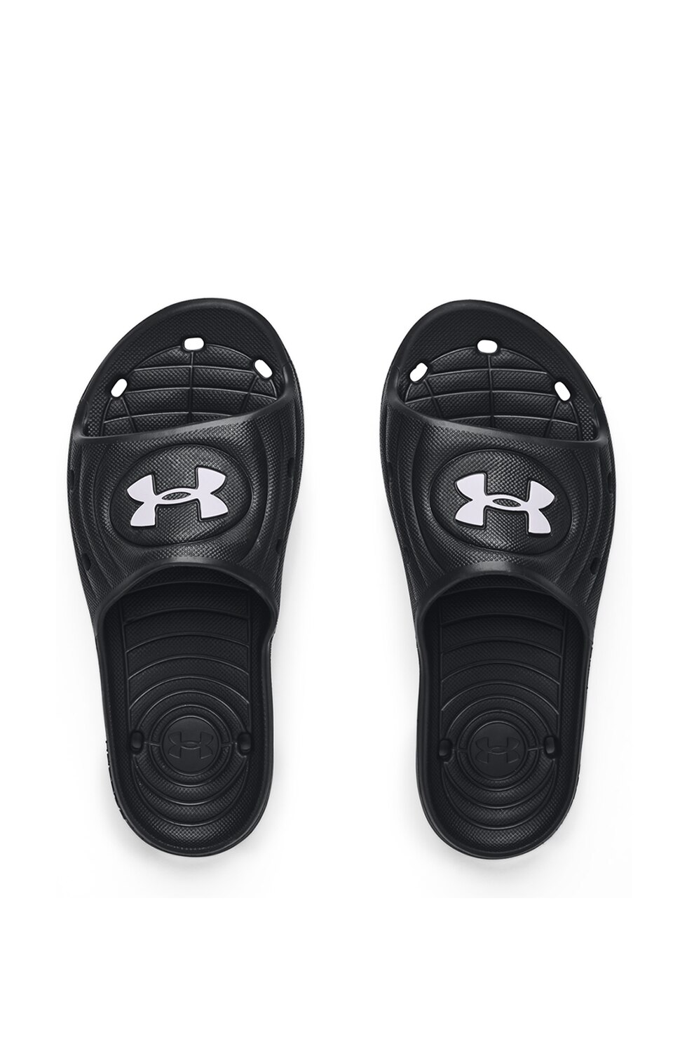 Under Armour, Papuci cu logo in relief Locker IV - eMAG.ro