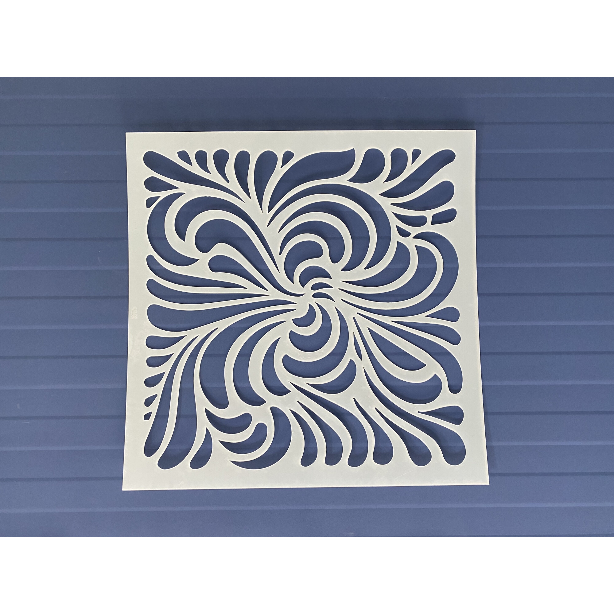 Sablon 3D, Round, 50x50 cm, reutilizabil, plastic, alb - eMAG.ro