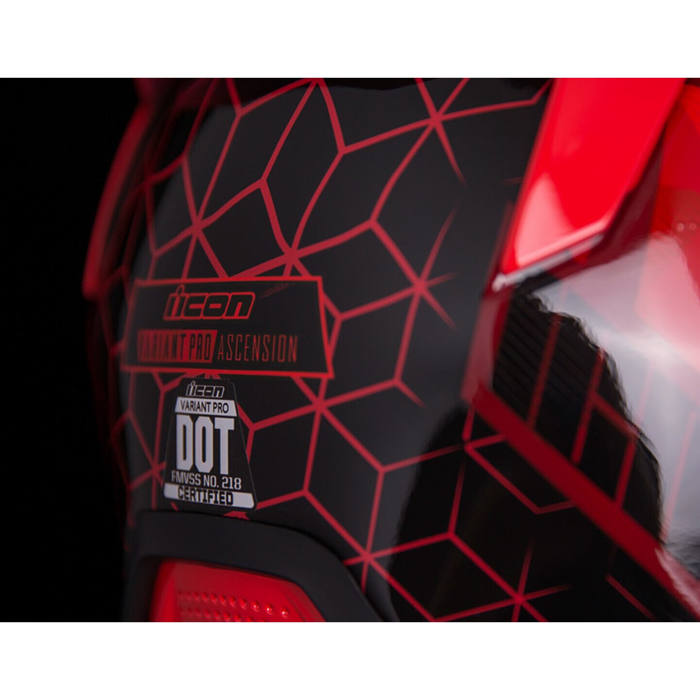 Casca moto, Icon, Variant Pro Ascension, rosie, marime S - eMAG.ro
