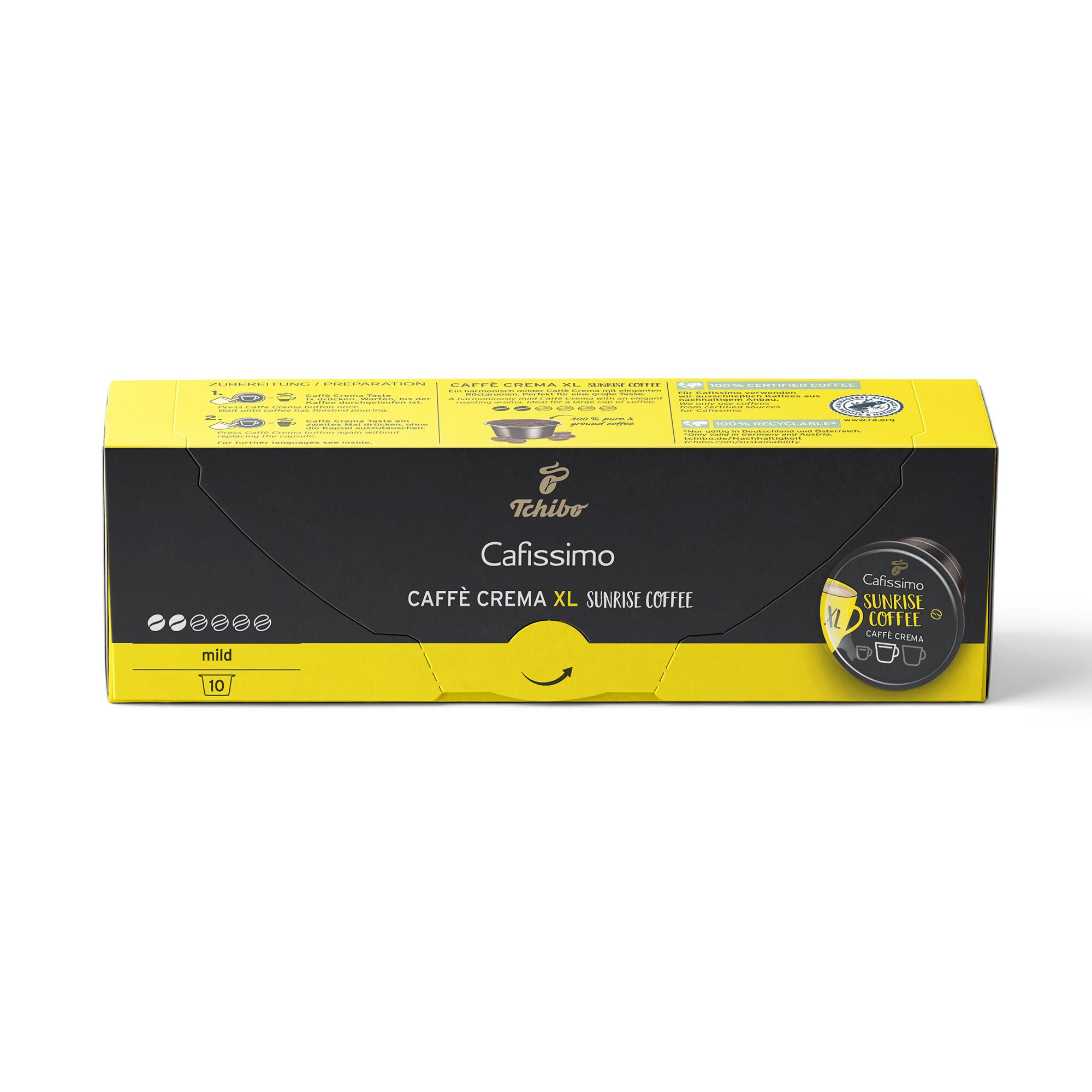 Capsule cafea Tchibo Cafissimo XL Sunrise, 10 capsule, 82g - eMAG.ro