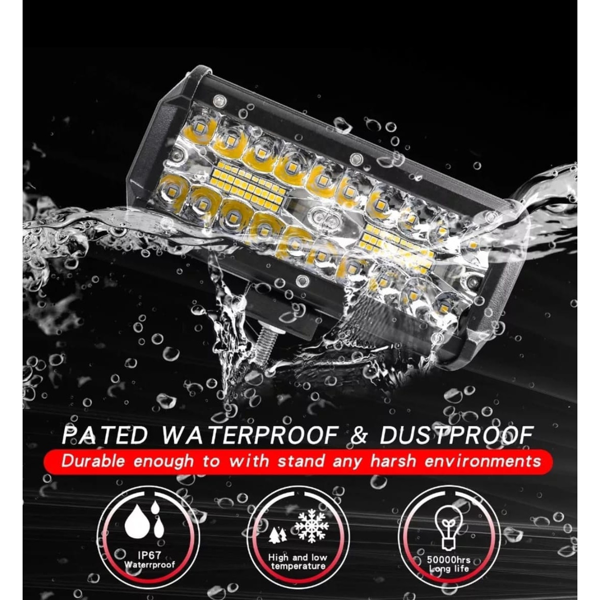 Proiector LED Bar 120W Offroad 16 cm 9600 Lumeni SUV ATV Camion Utilaj ...