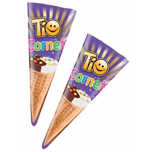 Napolitane Tio Cornet cu crema de alune si vanilie 25 gr. 24 buc/cutie ...