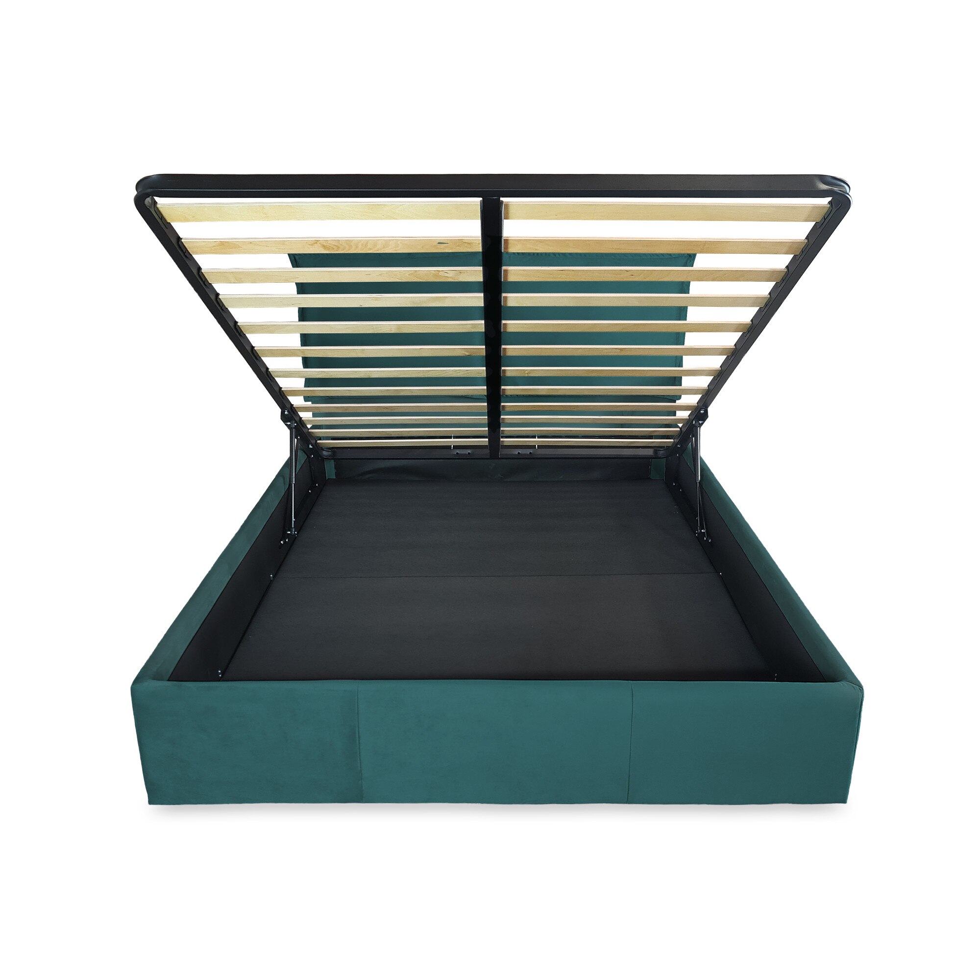 Pat Tapitat Rabatabil cu Lada Depozitare, 160x200 cm, Giulia, Dolce ...