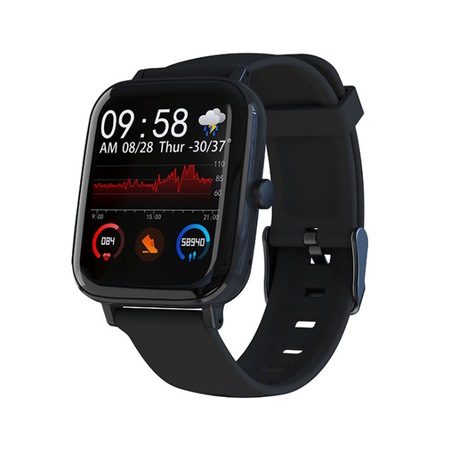 Смарт часовник GT168, IP67, Сензор пулс, Черен - eMAG.bg