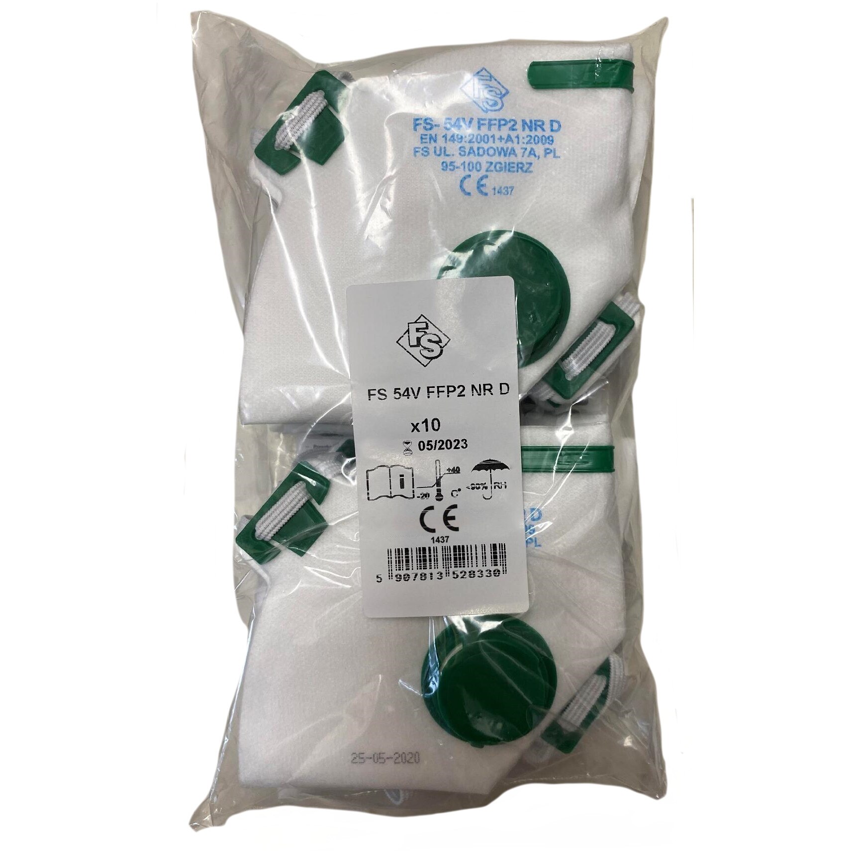 Masca de protectie respiratorie FFP2 FS-54V NR D, Filter Service, cu ...