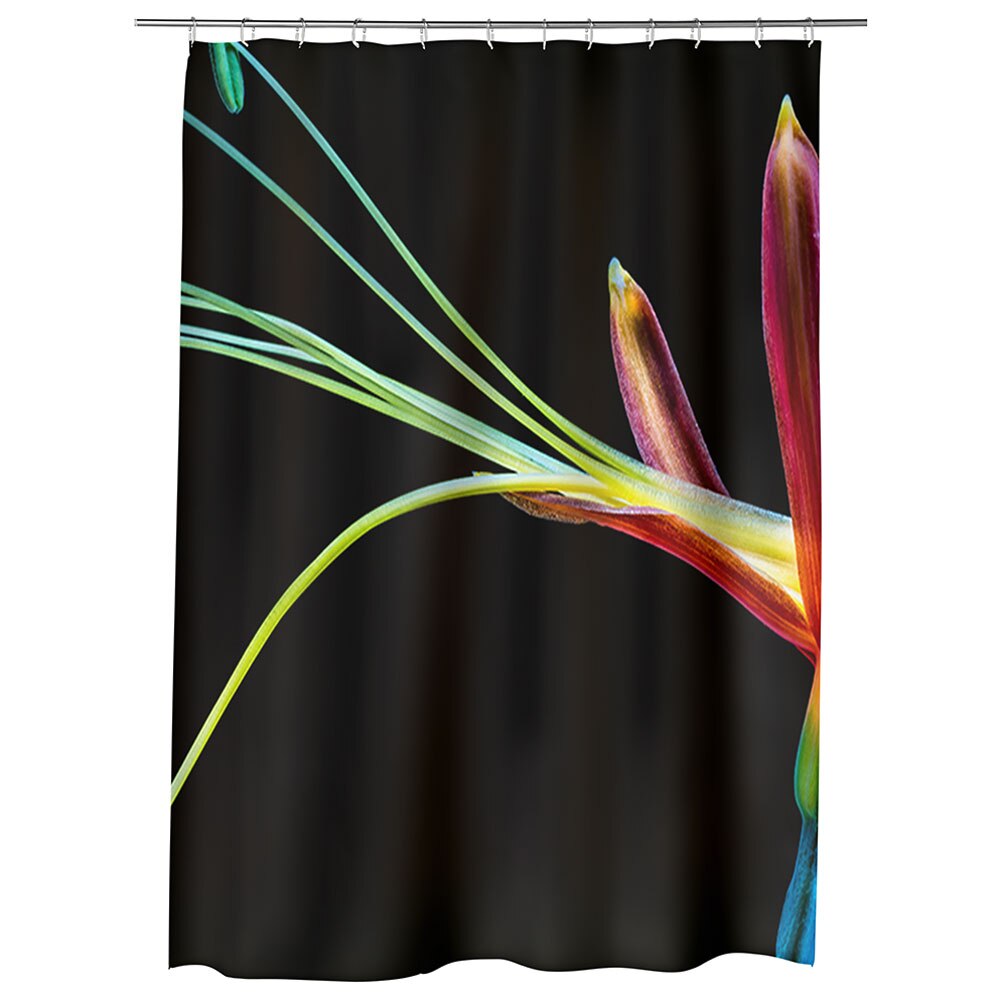 Perdea Dus Cada pentru Baie Art Factory, Floare curcubeu, 150 x 200 cm ...