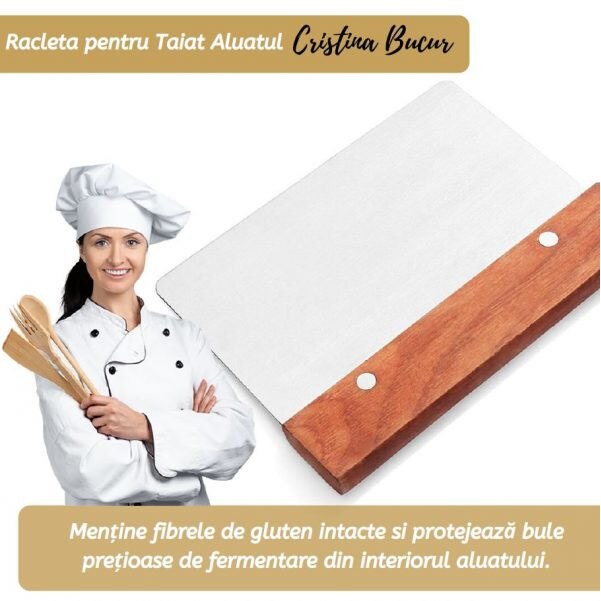 Set 2 X Cutit Aluat, Racleta pentru Aluat Patiserie, Cristina-Bucur ...