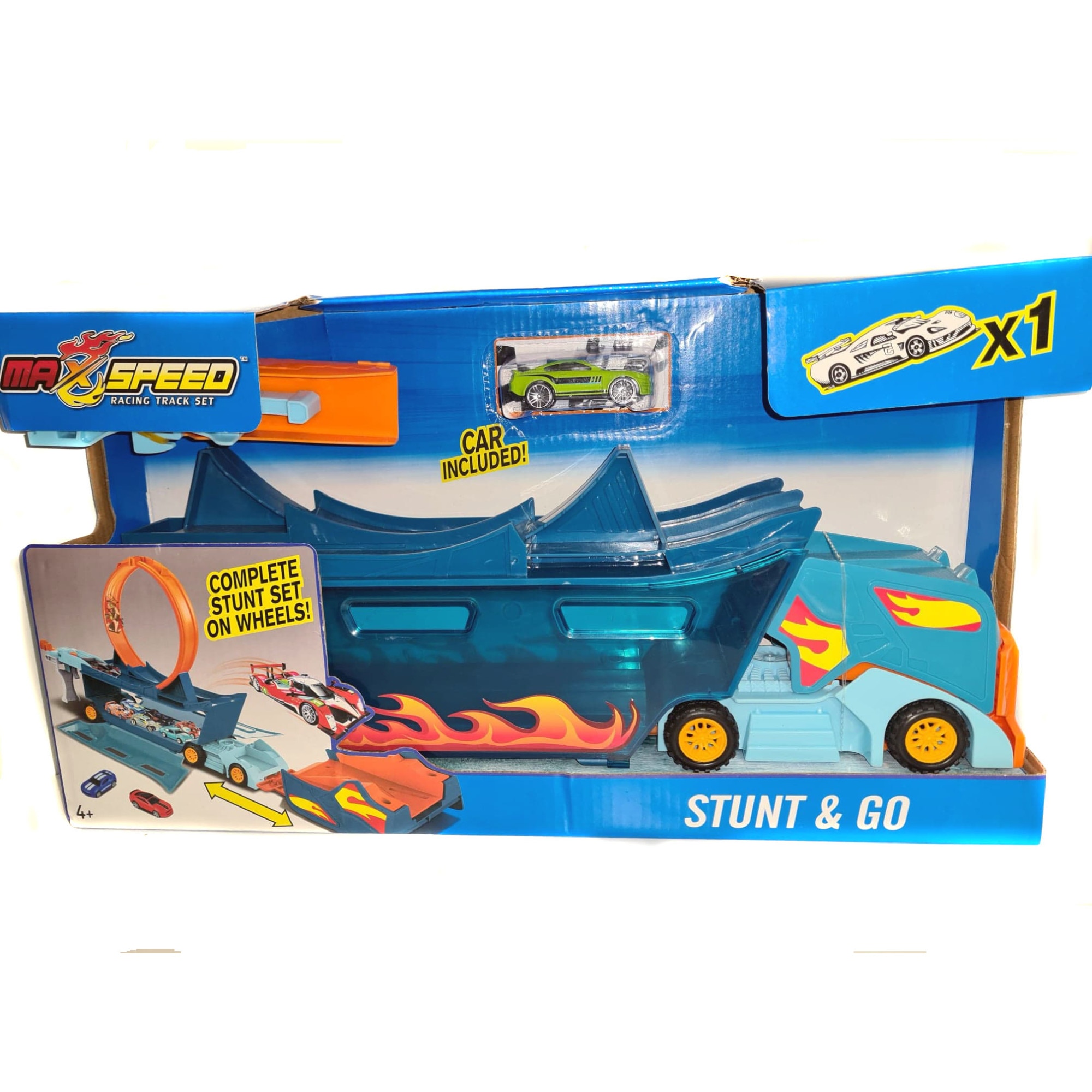 Set tir cu rampa de lansare si masinuta - eMAG.ro