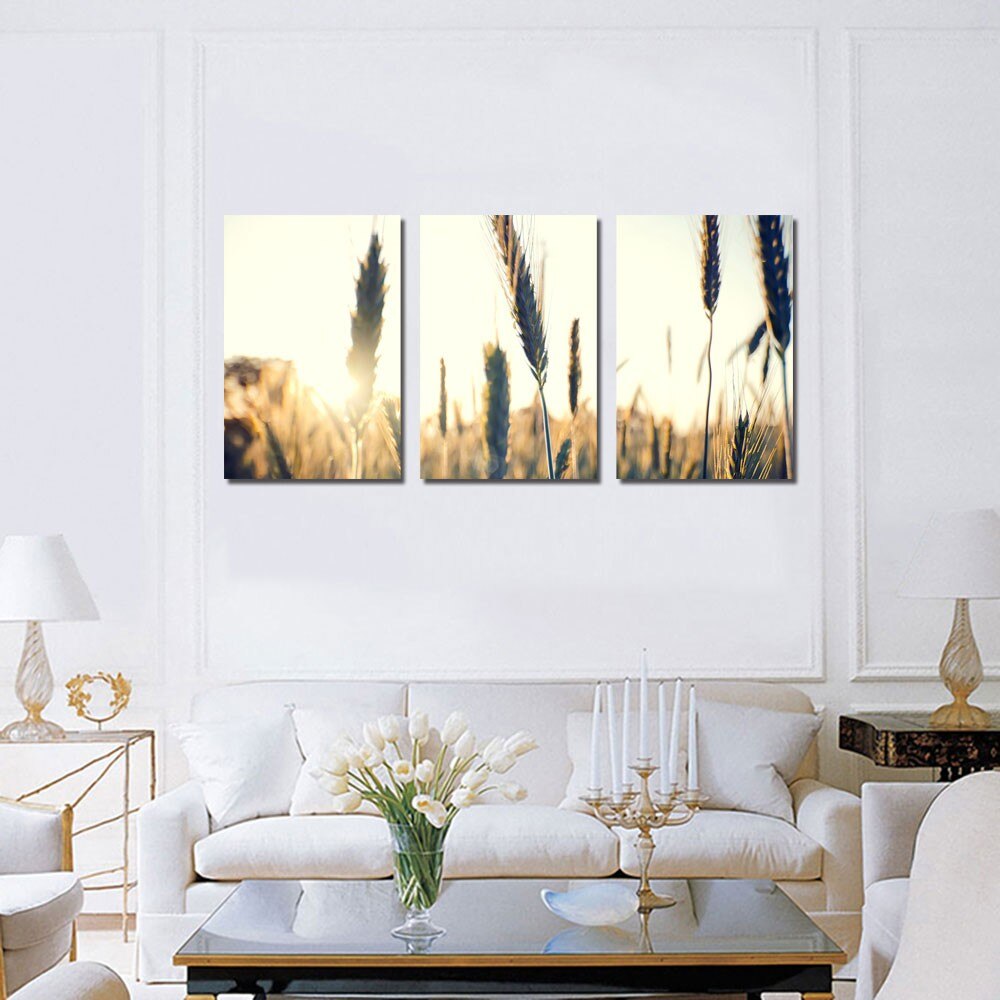 Set Tablouri Multicanvas 3 Piese Abstract Decorativ Spice de grau, 60 x ...