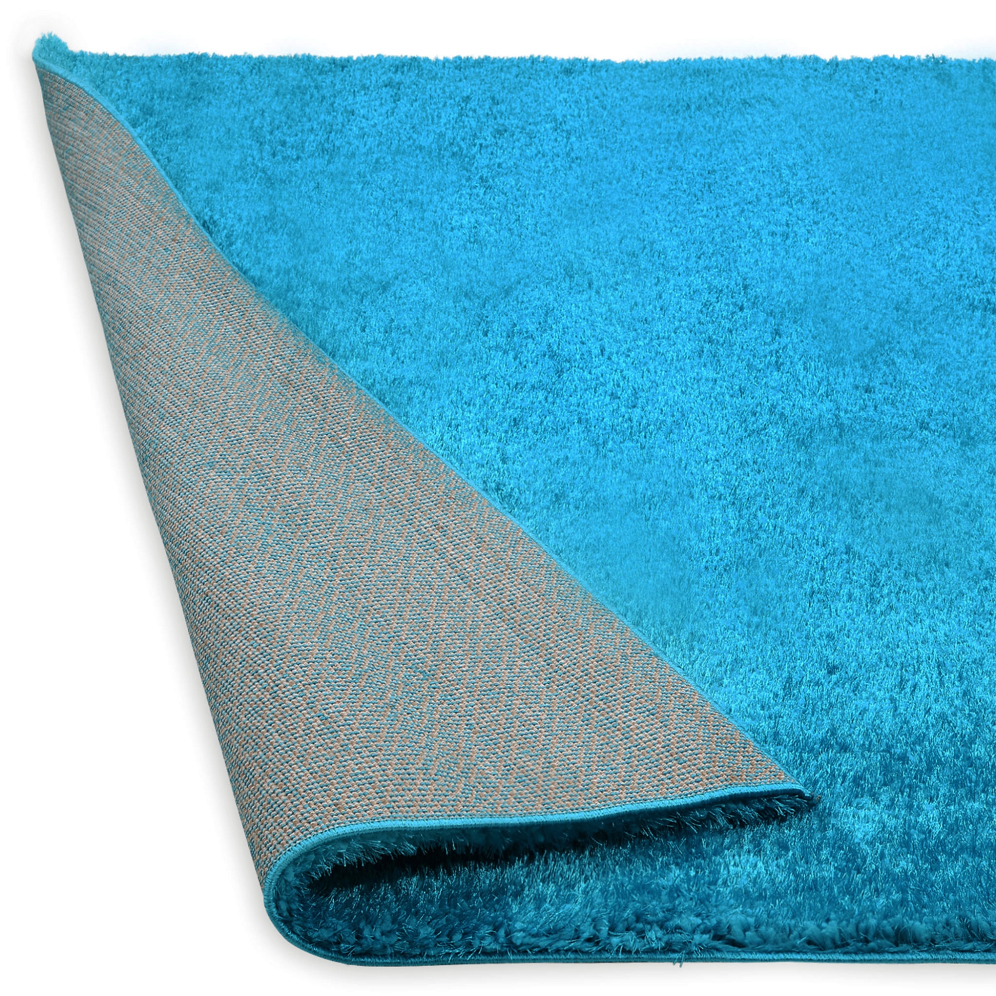 Covor Puffy culoare turcoaz 80 - eMAG.ro