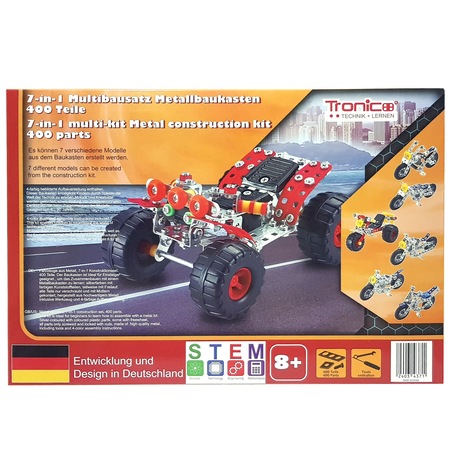 Метален конструктор Tronico, Мотори и бъги 7 в 1 - eMAG.bg