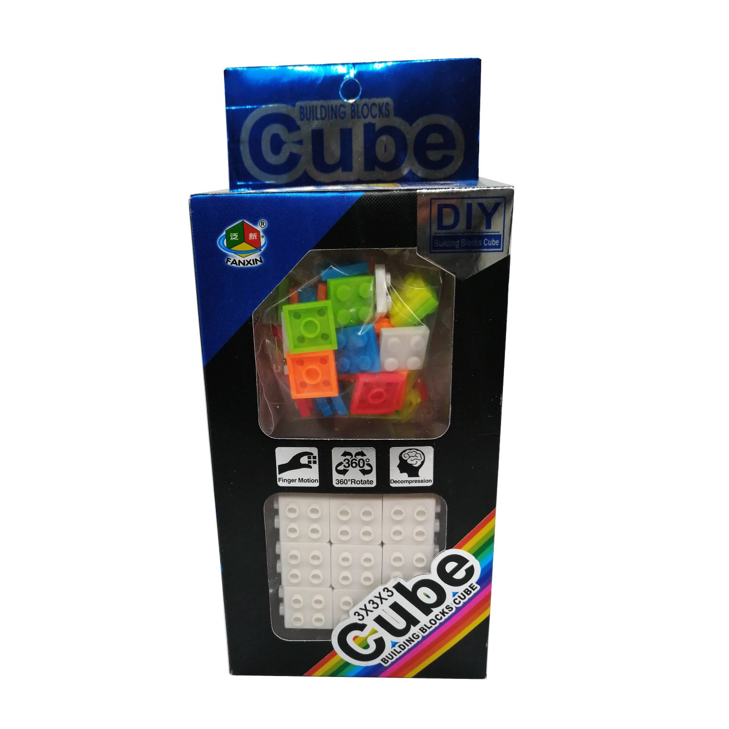 Cub Rubik Vision DIY, multicolor cu piese lego - eMAG.ro