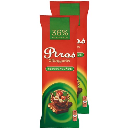 Piros Mogyorós Tejcsokoládé, 2 x 80 g - eMAG.hu