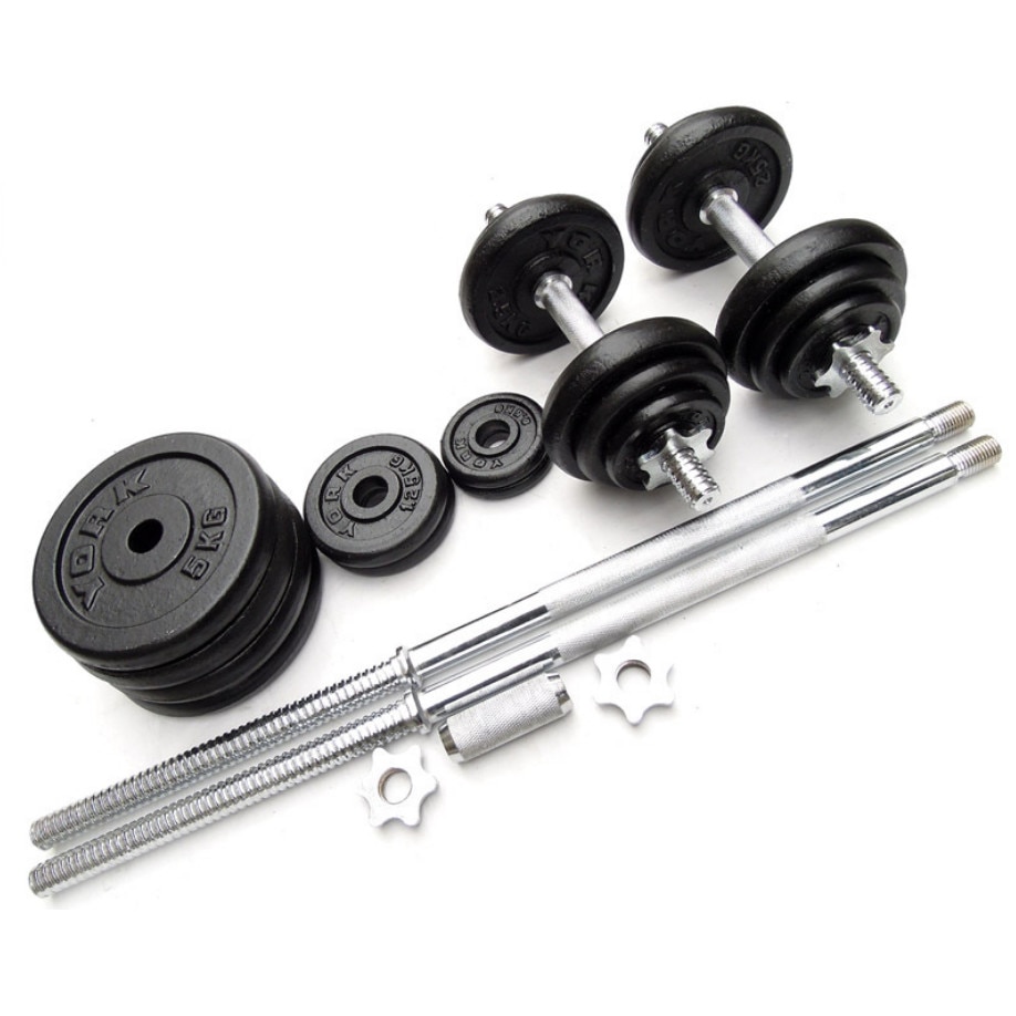 Set gantere SL-002 ZOCO BODY FIT, Greutate totala 50 Kg, pentru fitness ...