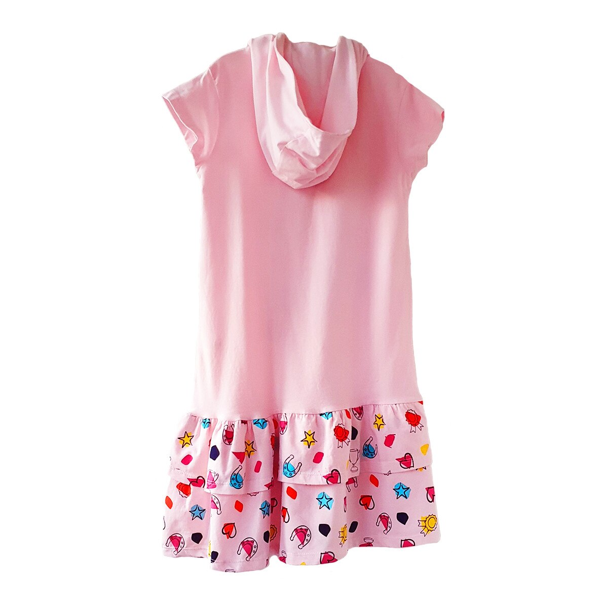 Rochie Bibi&Tina, cu imprimeu desene animate, roz pal, 11 ani - eMAG.ro