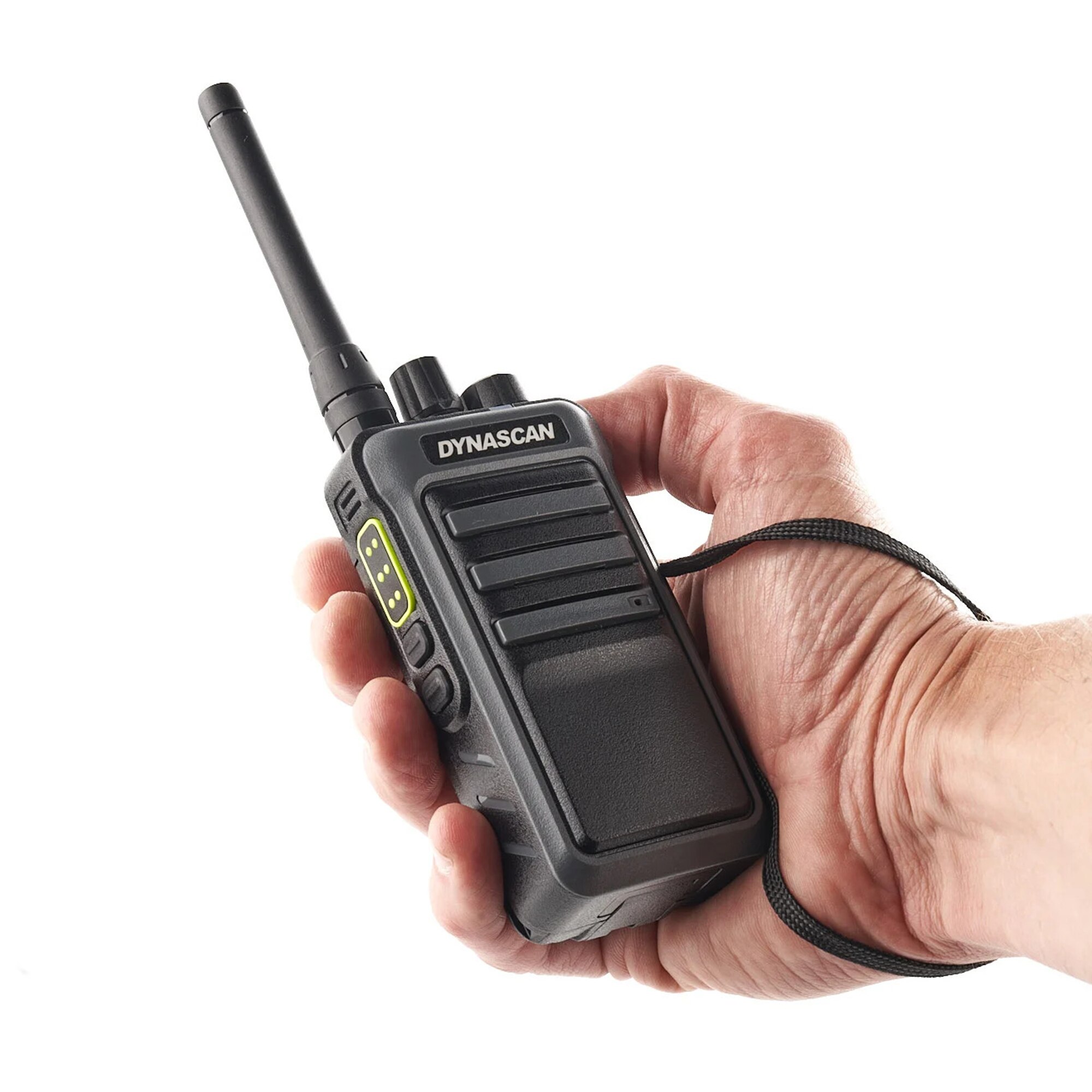 Statie radio PMR 446 portabila Dynascan, 446MHz, 8CH, VOX, Scrambler, 1750mAh, display ascuns ...