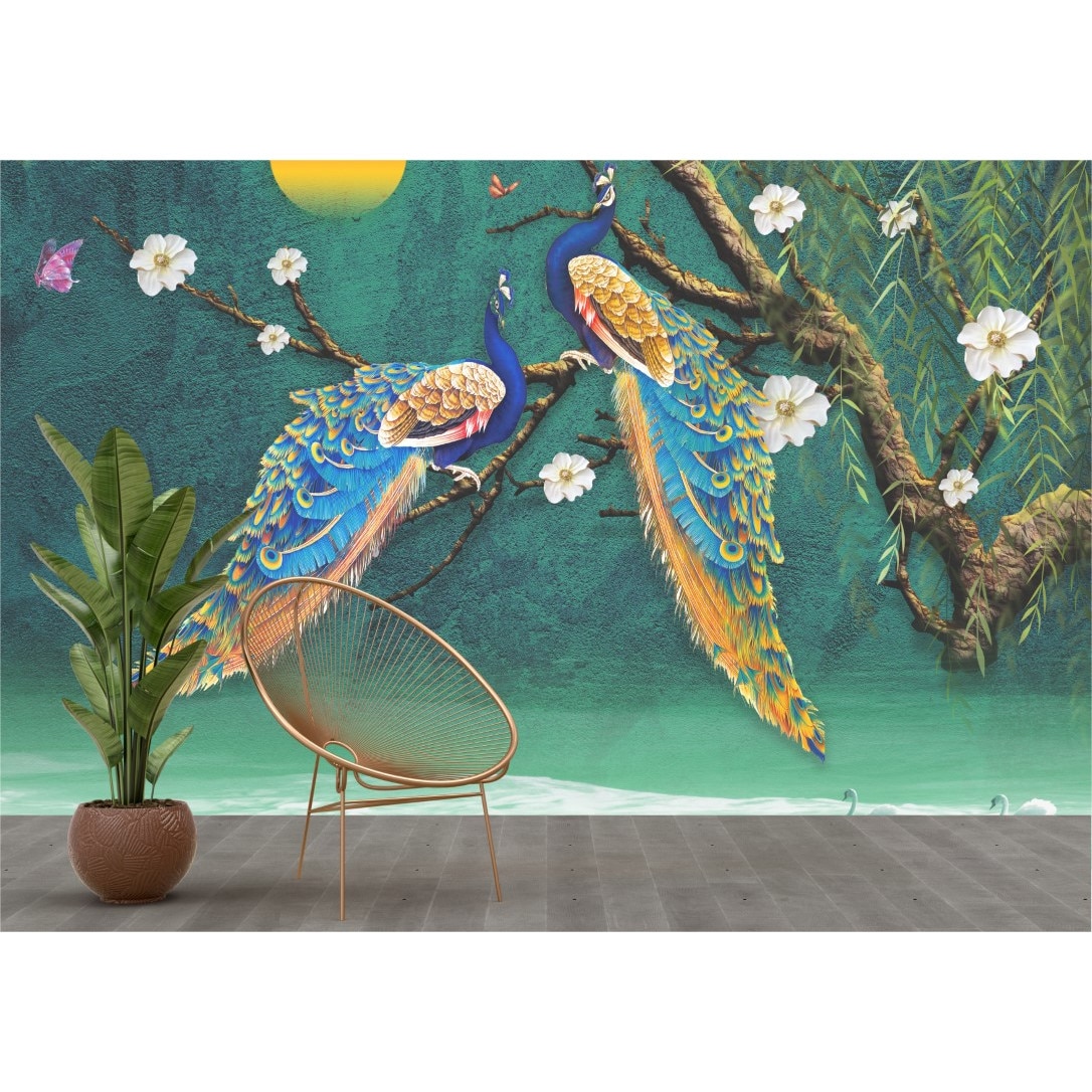 PVC matrica tapéta, Fácánok a természetben, 120x180 cm - eMAG.hu