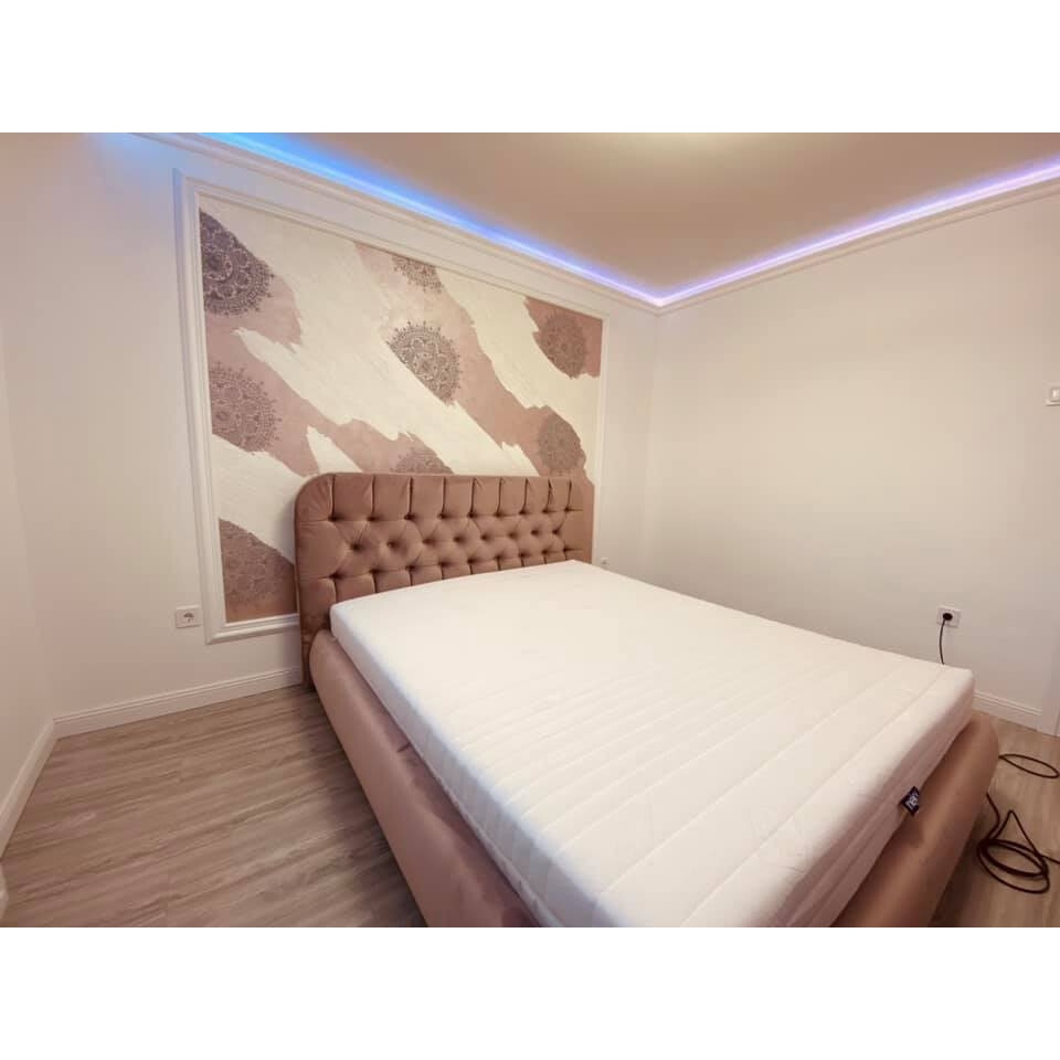 Sablon 3D, Spring Mandala, 50x50 cm, reutilizabil, plastic, alb - eMAG.ro