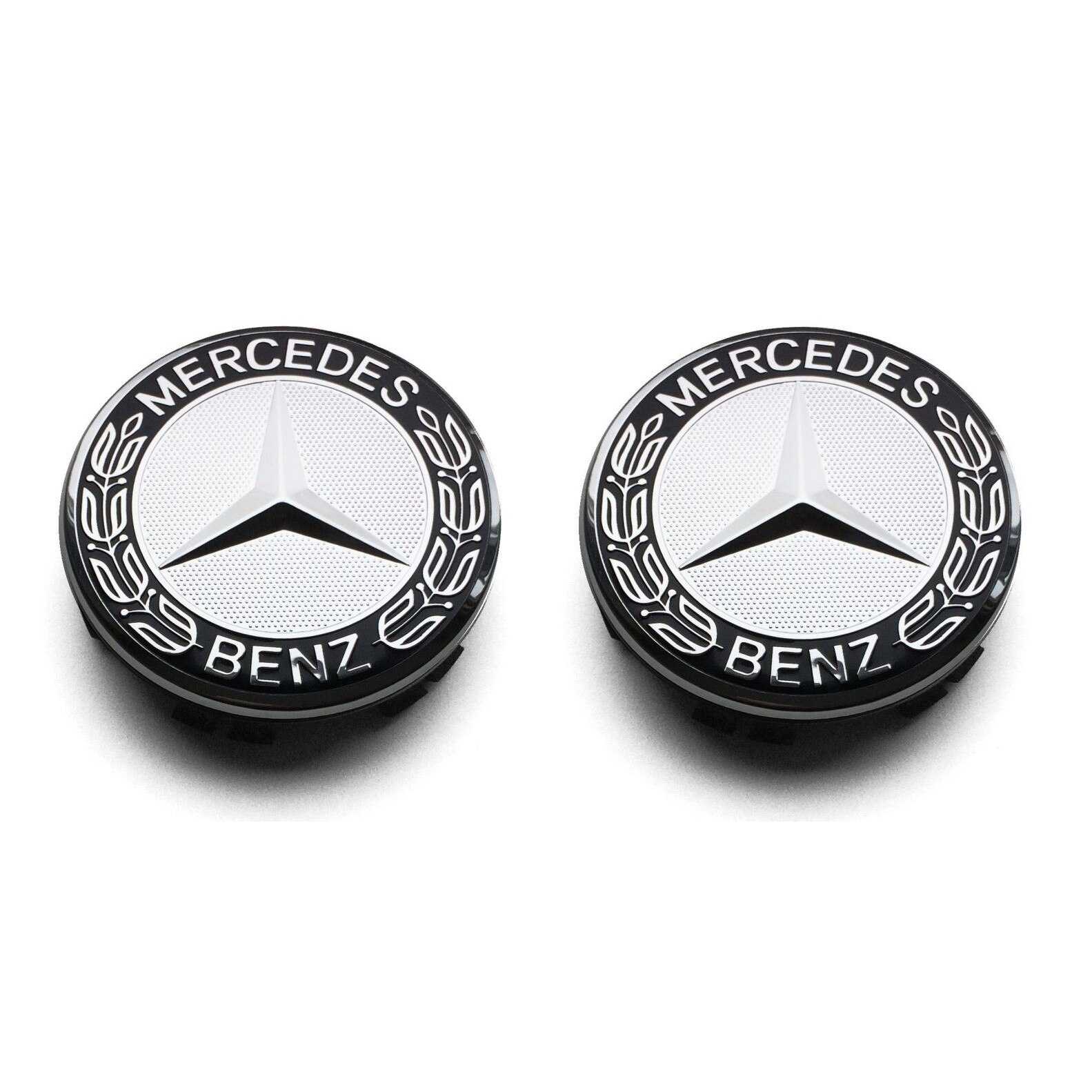 Set 2 capacele Mercedes 75mm exterior negru - eMAG.ro
