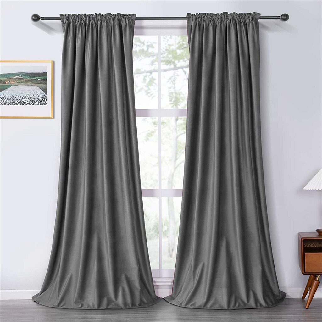 Set draperii soft cu rejansa din bumbac cu 4 ate tip fagure, Super ...