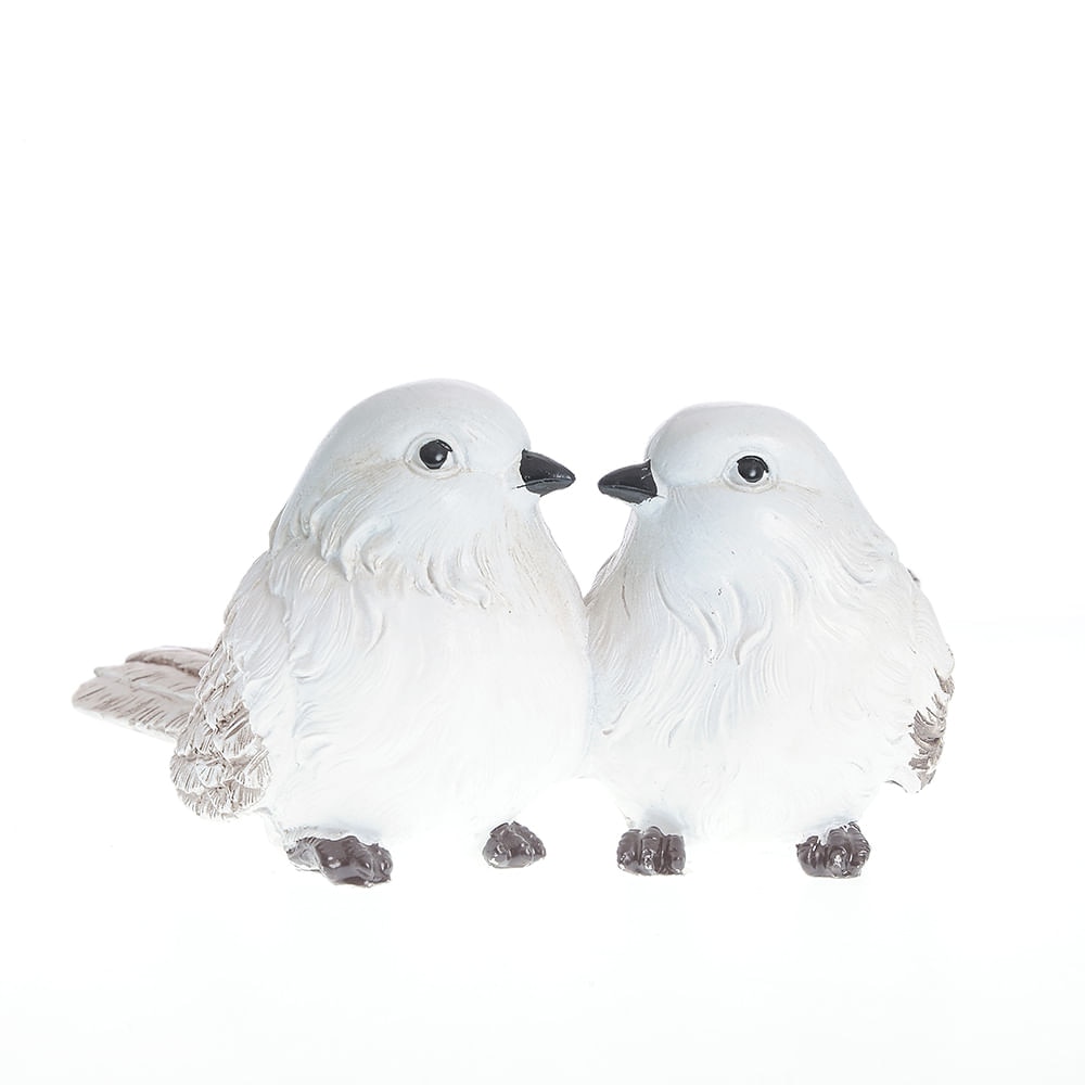 Statueta 2 pasari albe, Meli Melo Paris - eMAG.ro
