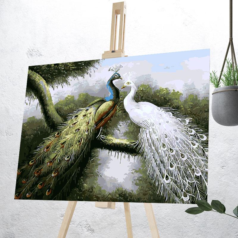 Kit Pictura pe Numere - Regele si Regina, 40x50 cm, include pensule ...