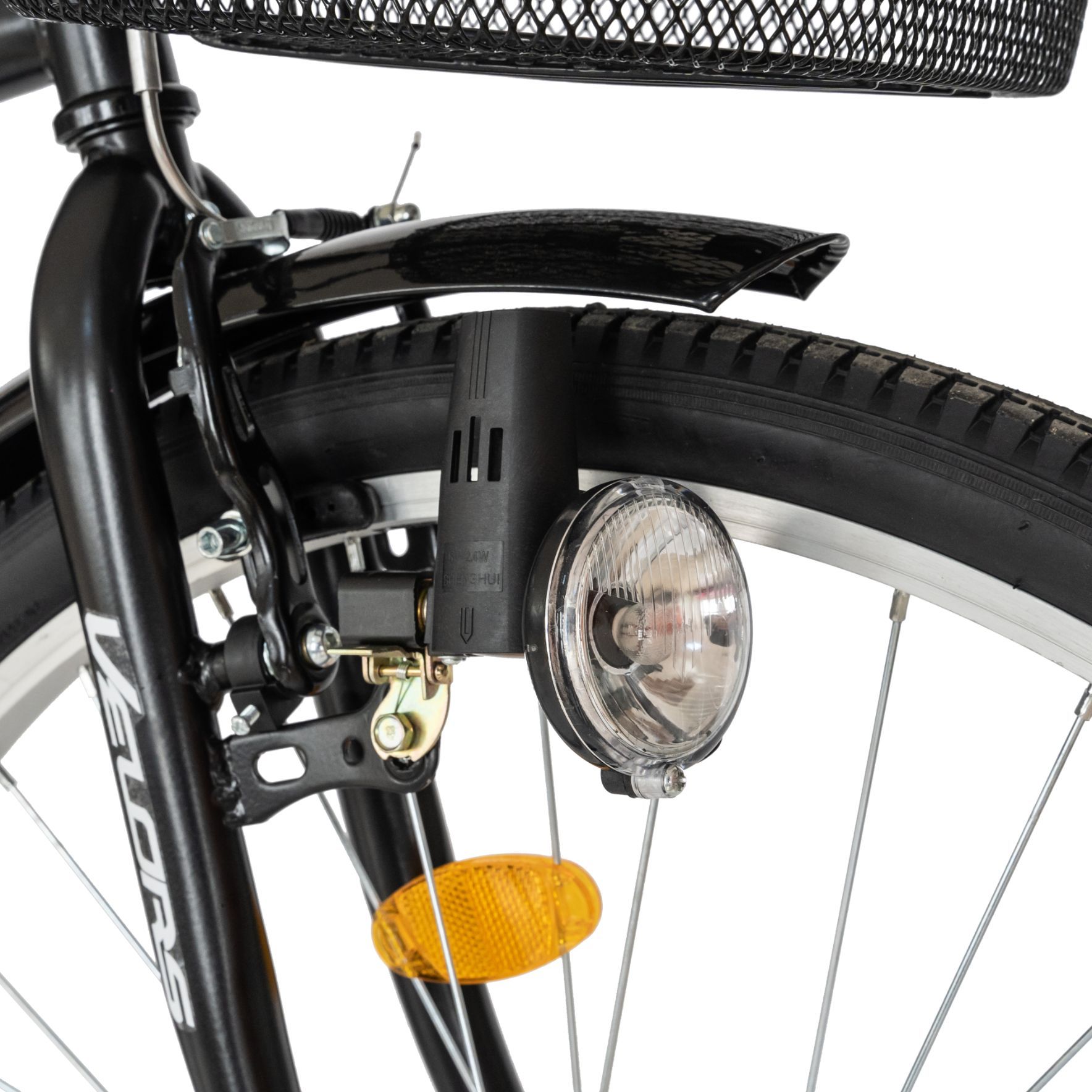 Bicicleta City, Roti 28 Inch, Frane V-Brake, Pompa, Far cu Dinam ...