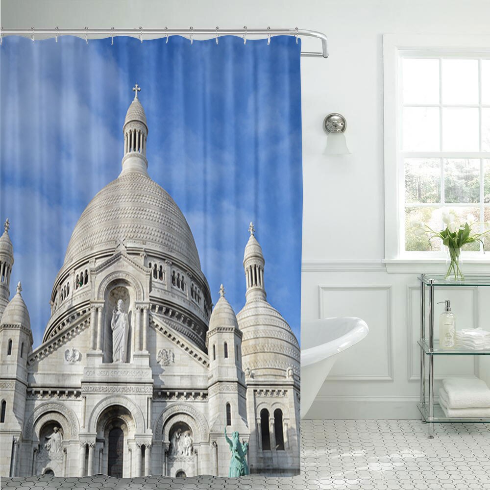 Perdea Dus Cada pentru Baie Art Factory, Basilica, 150 x 200 cm - eMAG.ro