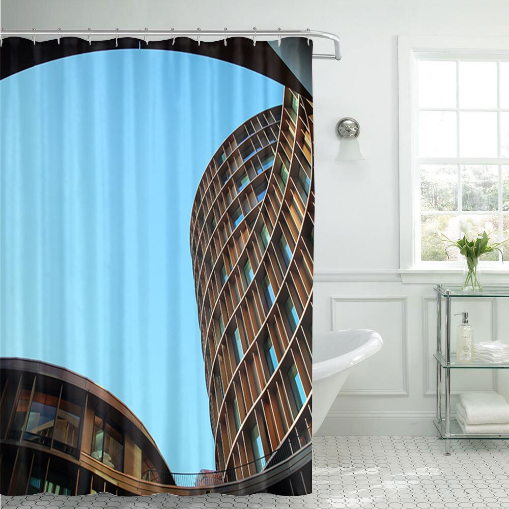 Perdea Dus Cada pentru Baie Art Factory, Arhitectura moderna in spirala ...