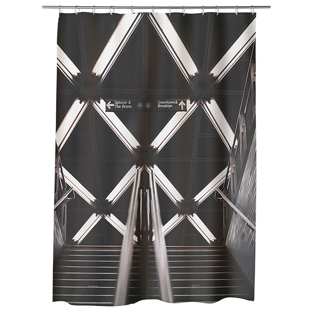 Perdea Dus Cada pentru Baie Art Factory, Compozitie urbana, 150 x 200 ...