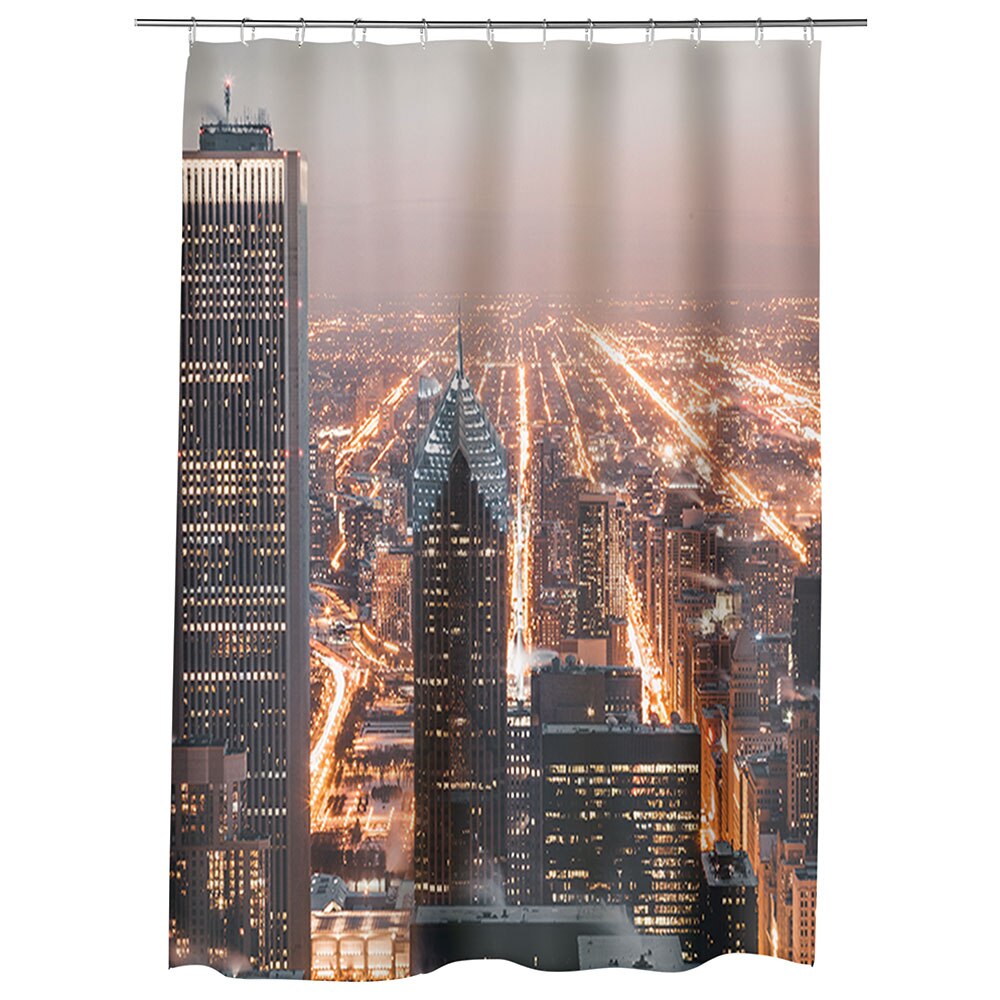 Perdea Dus Cada pentru Baie Art Factory, Priveliste oras, 150 x 200 cm ...