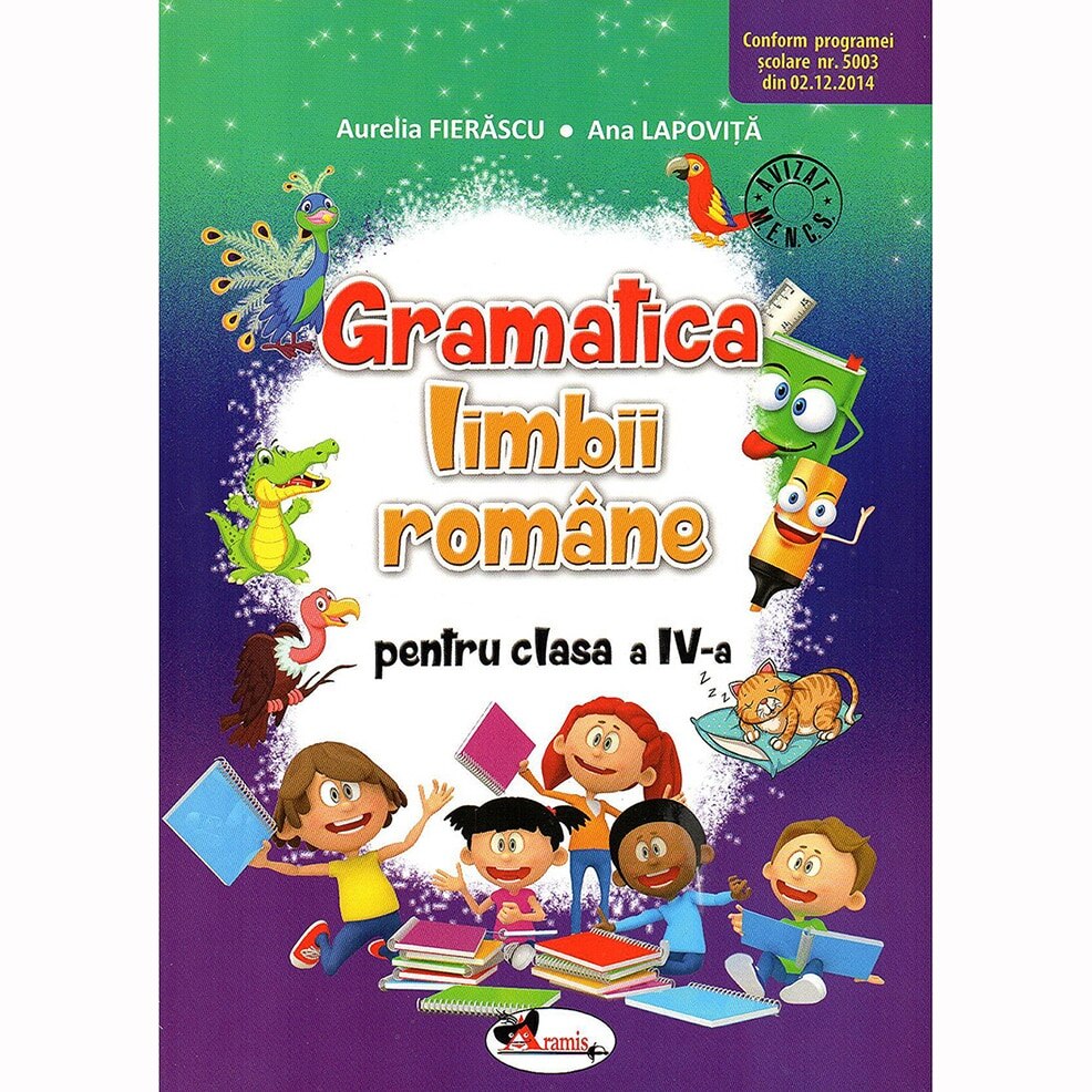 Gramatica limbii romane pentru clasa a IV-a, román nyelvű tankönyv ...