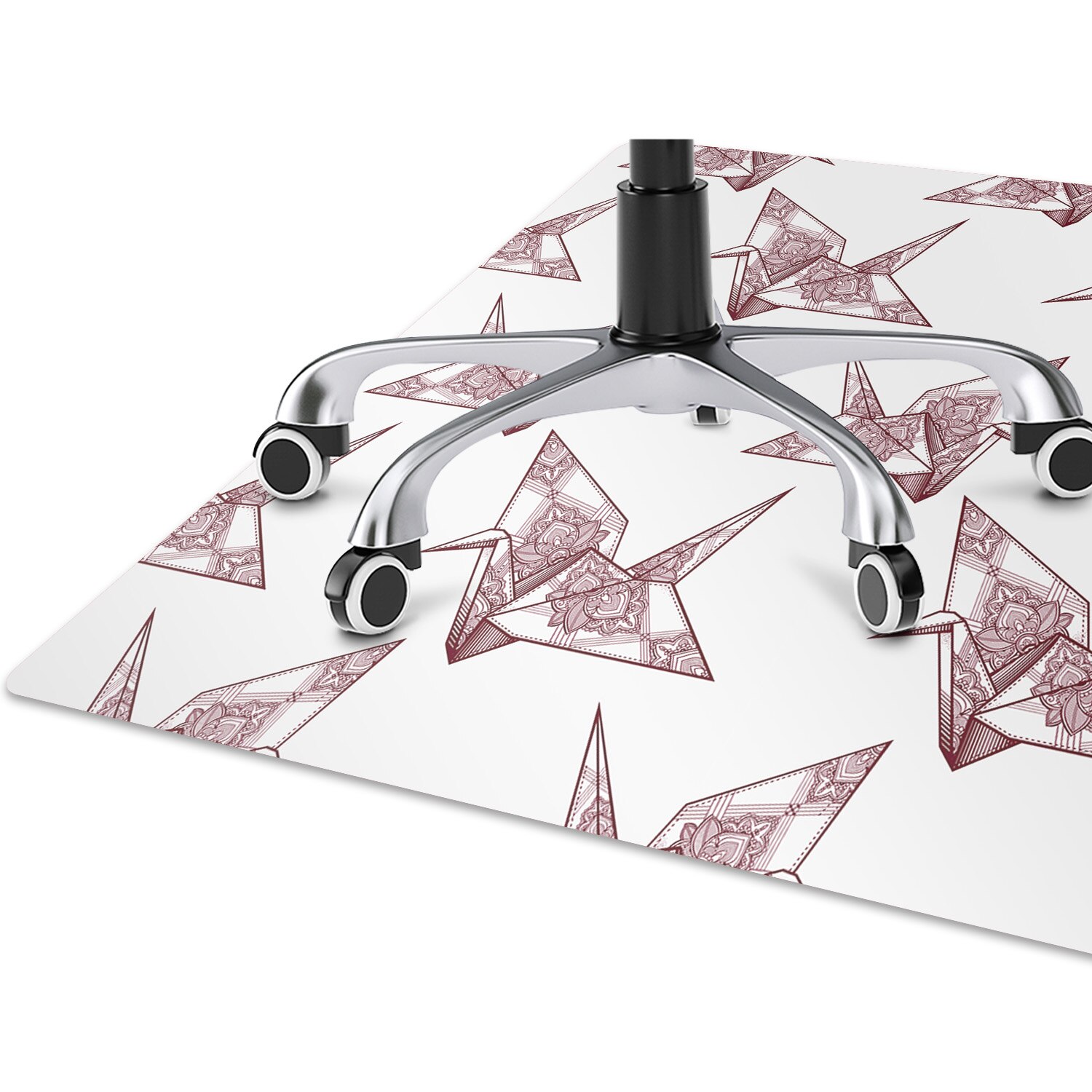 Covor pentru scaun de birou, pasari origami, kmat-3273-120x90cm - eMAG.ro