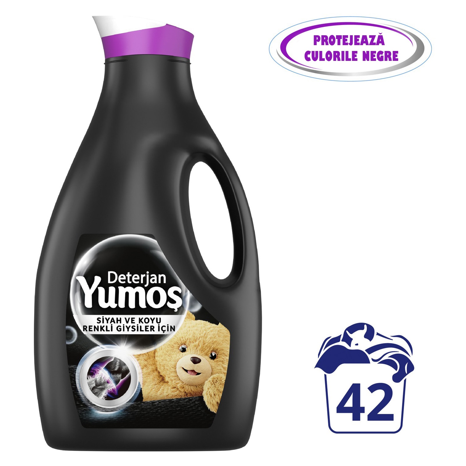 Detergent lichid Yumos Pentru Rufe Negre, 42 spalari, 2520 ml - eMAG.ro