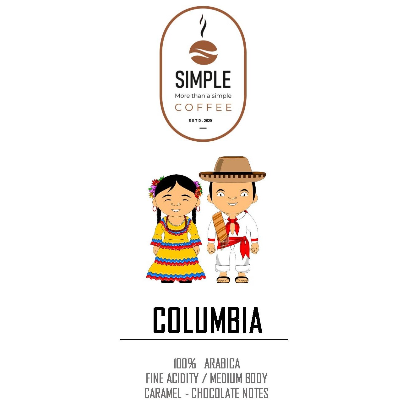 Cafea Specialitate Columbia SimpleCoffee 100% Arabica 500gr - eMAG.ro