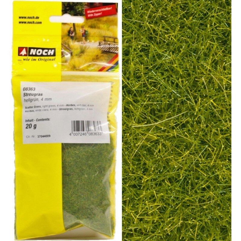 Material pentru tufisuri si pomi Noch Grass Light green - iarba 4 mm ...