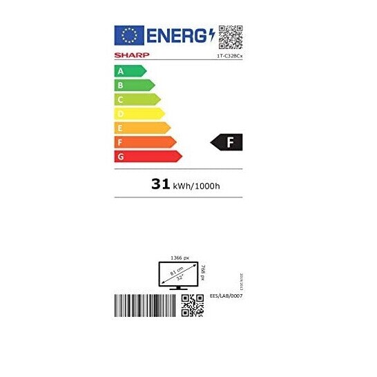 Televizor LED Smart SHARP 32BC5E, HD, 81cm, Negru, Clasa F - eMAG.ro