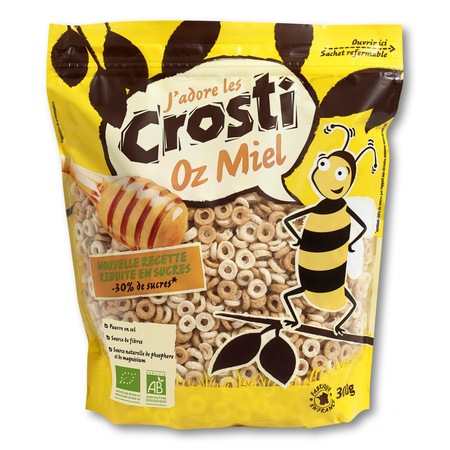 Ineluse expandate bio cu miere, Crosti, 300 g - eMAG.ro