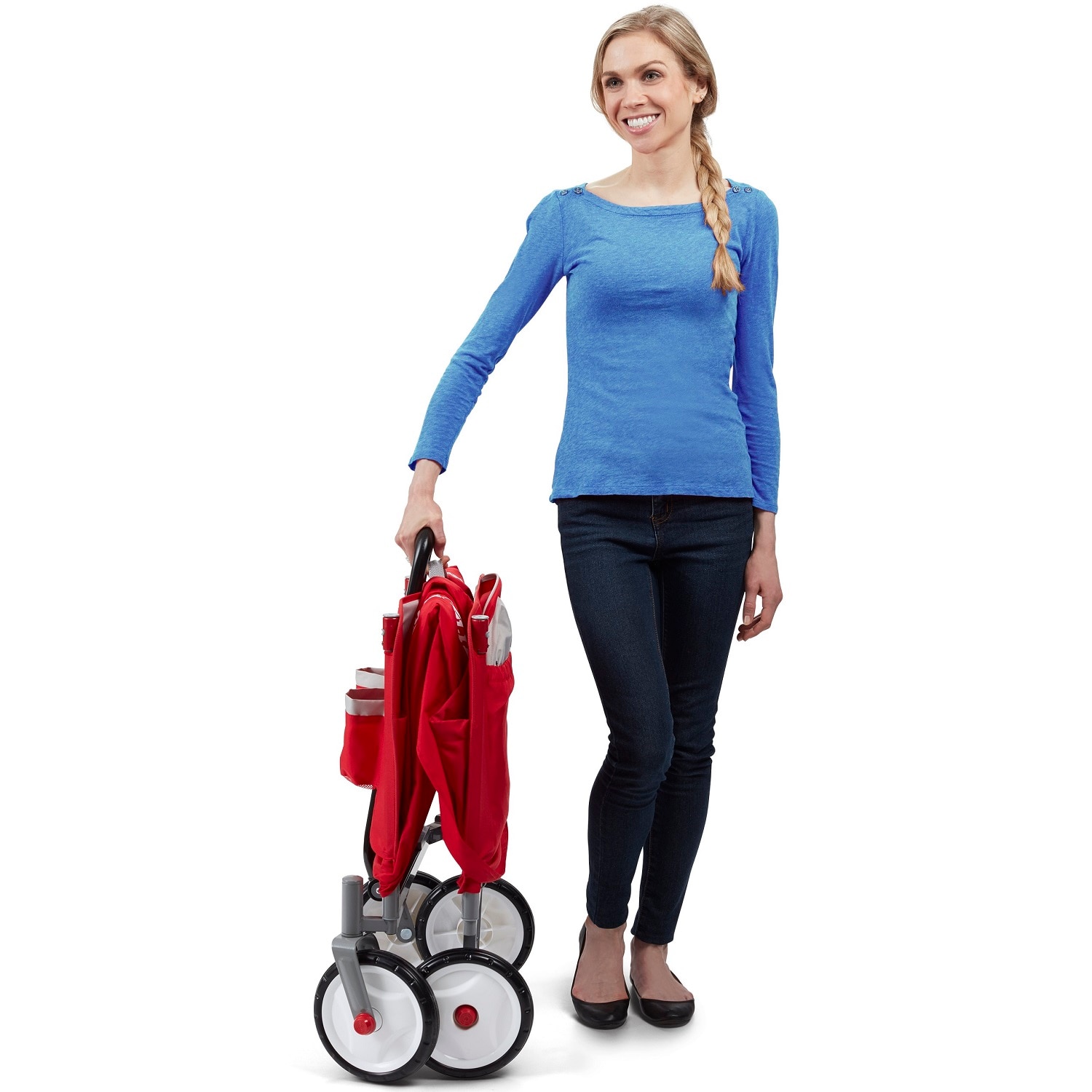 Carucior pliabil de tractat Radio Flyer - EZ Fold Wagon - eMAG.ro