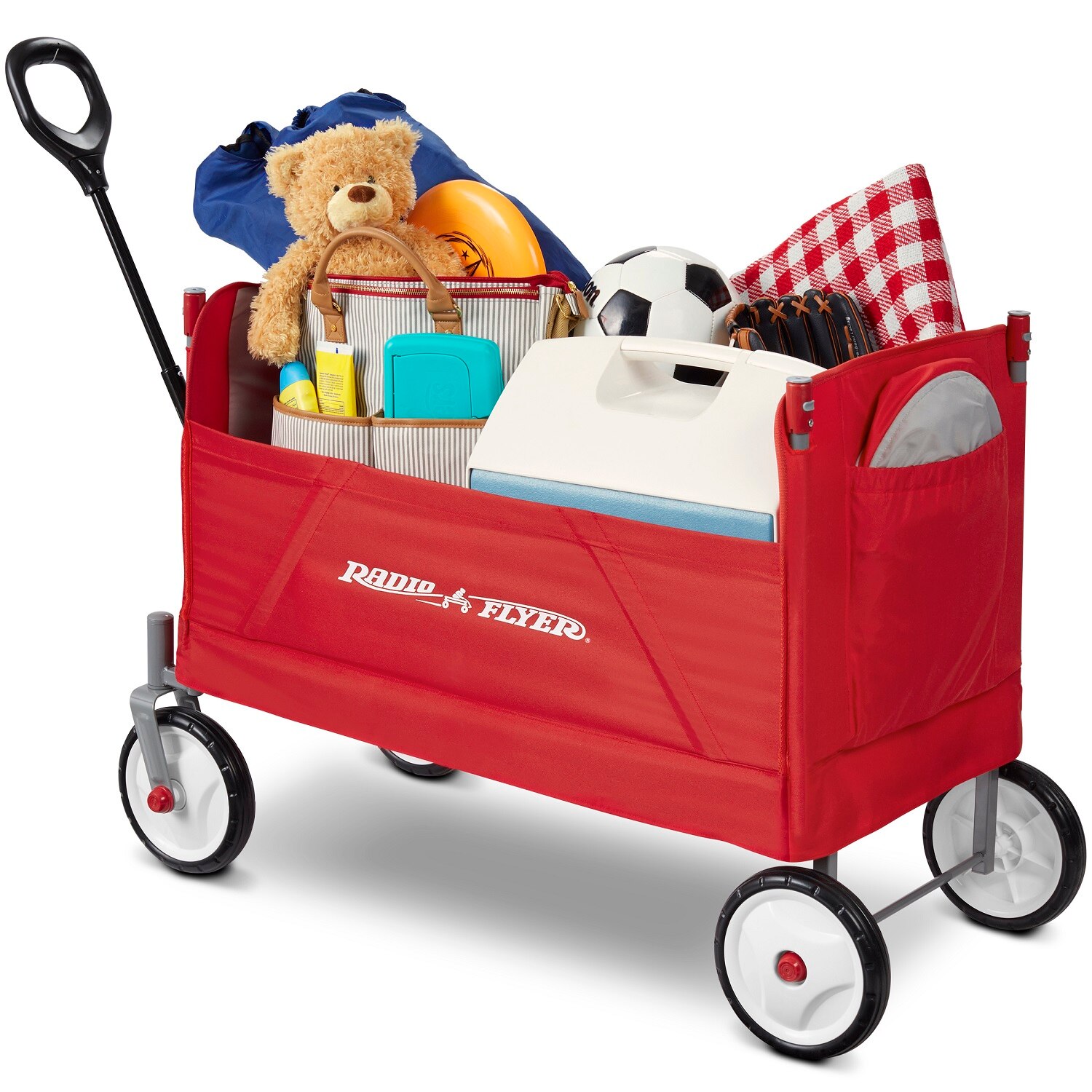 Carucior pliabil de tractat Radio Flyer - EZ Fold Wagon - eMAG.ro