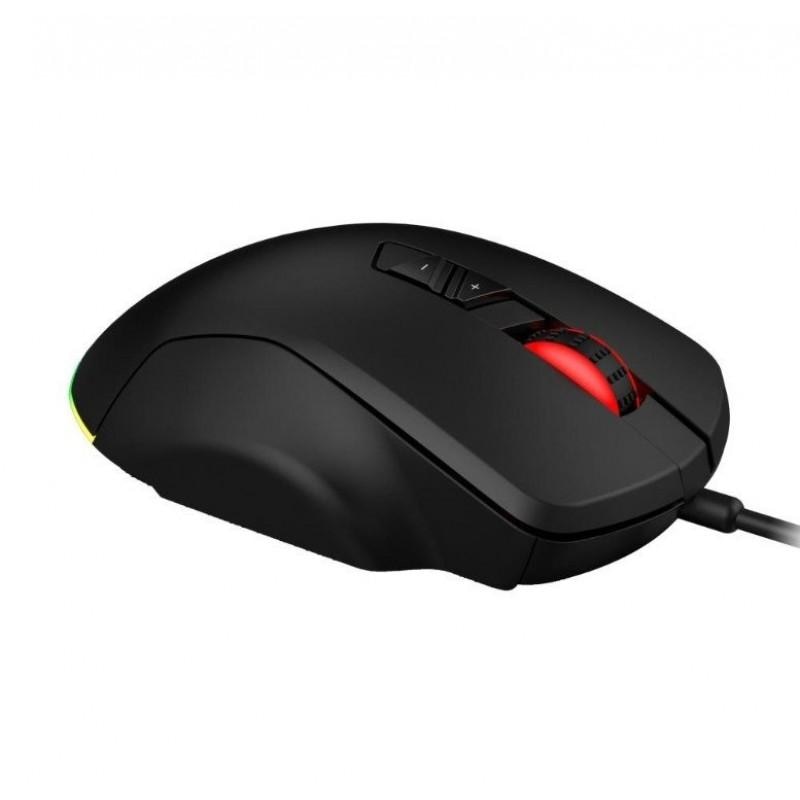 Mouse gaming Havit Gamenote MS900 cu fir, RGB, 12000 DPI, 14 Butoane, Senzor optic, Lungime ...